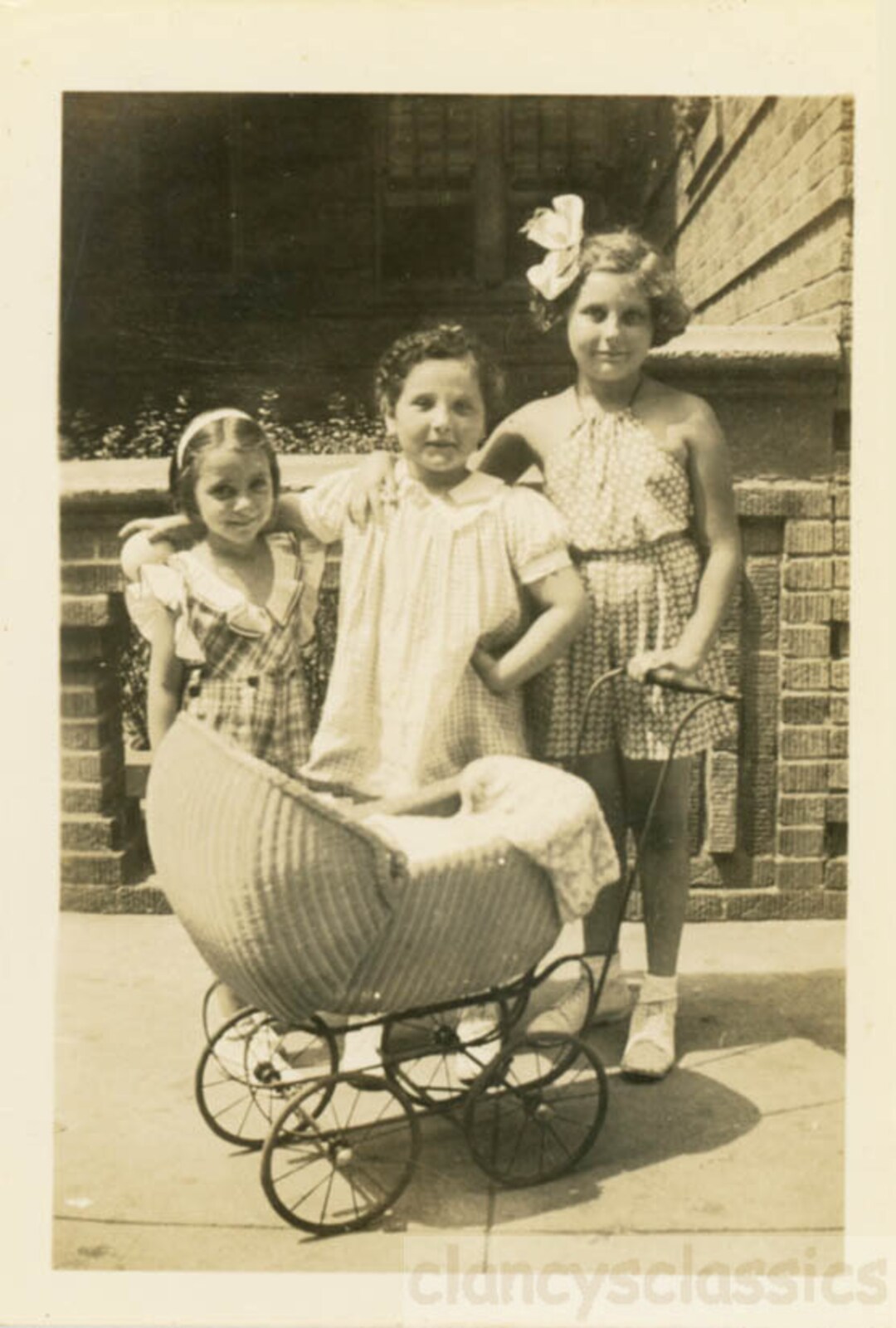 Vintage Photo 1935 Little Girl Rita Brooklyn With Sister & - Etsy