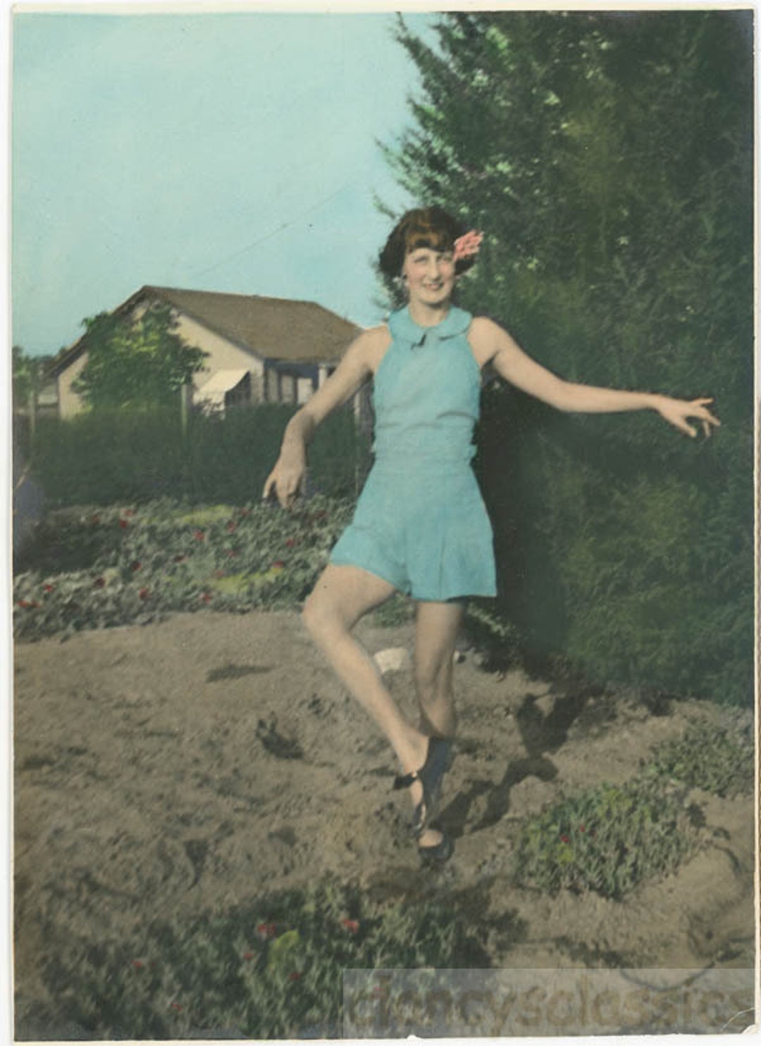 Vintage Photo 1937 Joyce May Dancer Lady Tap Dancing in Garden - Etsy ...