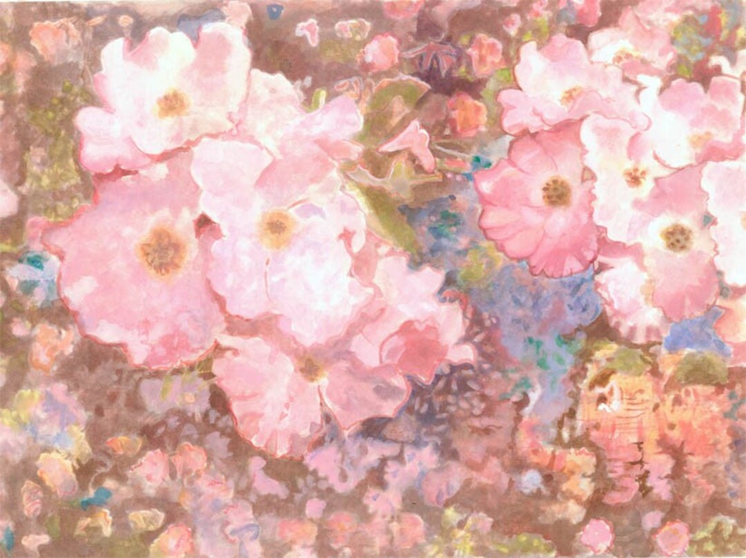 Wild Irish Roses Watercolor Color Photography Print - Etsy
