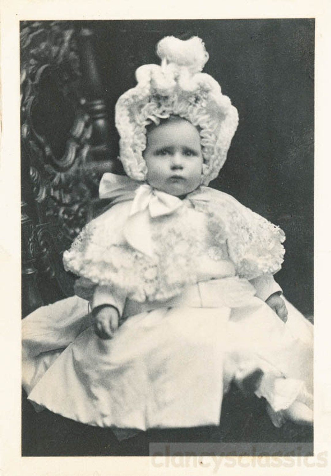Vintage Photo 1902 Young Ruth Putnam Brookline Mass 1 Year Old Princess ...