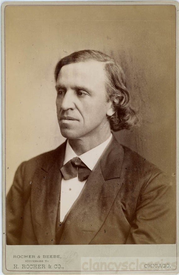 Vintage photo 1880 David Swing Most Popular Chicago Preacher | Etsy