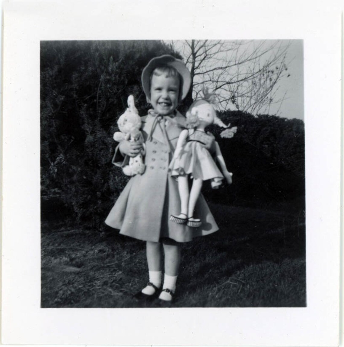 Vintage Photo 1957 Easter Little Girl Easter Basket Eggs 3photo Lot 4 G ...