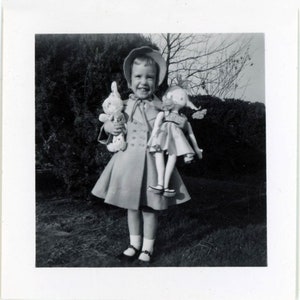 Vintage Photo 1957 Easter Little Girl Easter Basket Eggs 3photo Lot 4 G ...