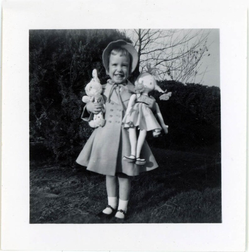 Vintage Photo 1957 Easter Little Girl Easter Basket Eggs 3photo Lot 4 G ...