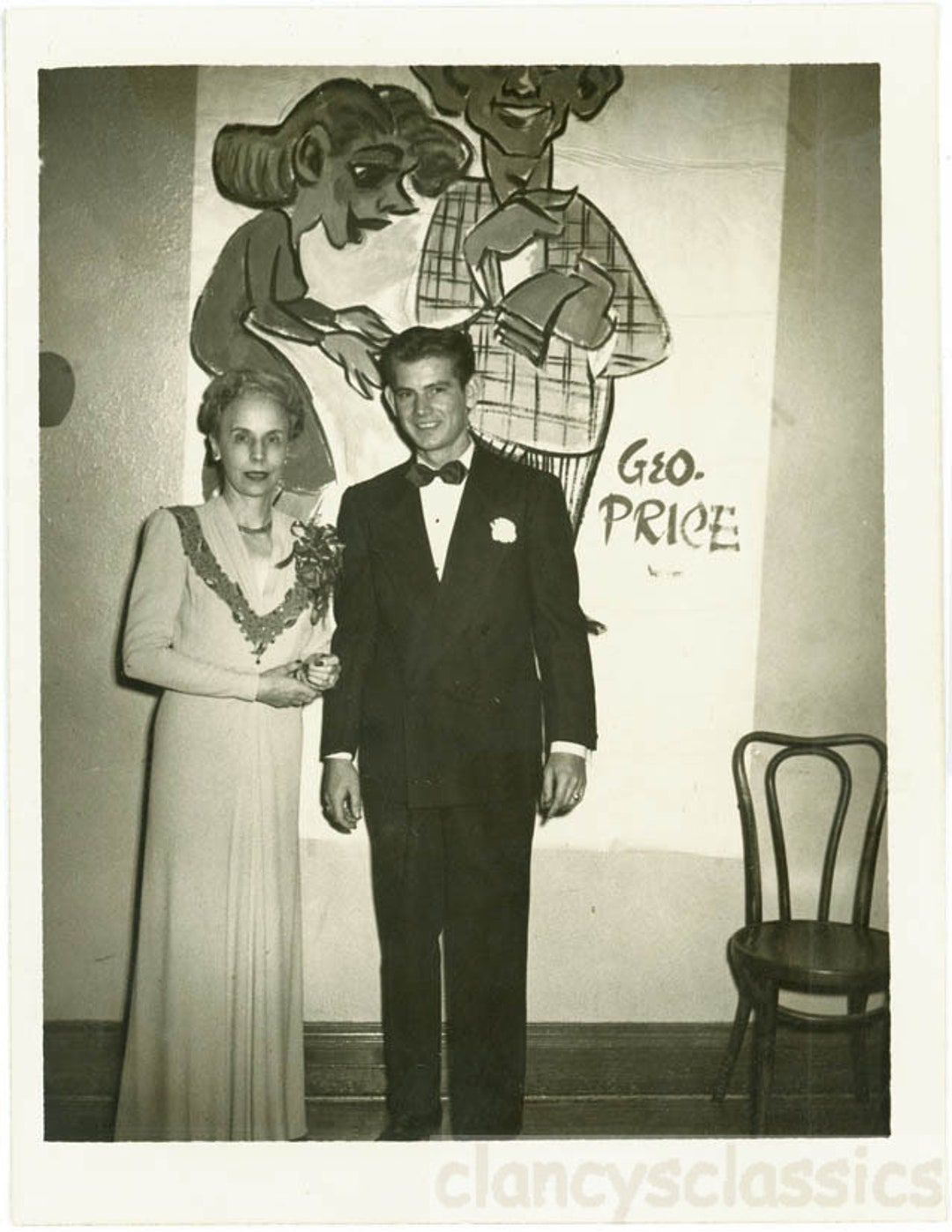 Vintage Photo 1945 Cartoonist George Price Posed W Woman Worked at New ...