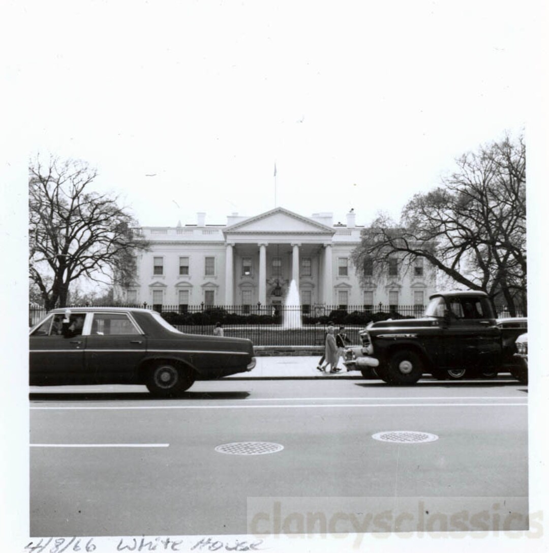 Vintage Photo 1966 the White House Washington DC in Old Days 62 X - Etsy
