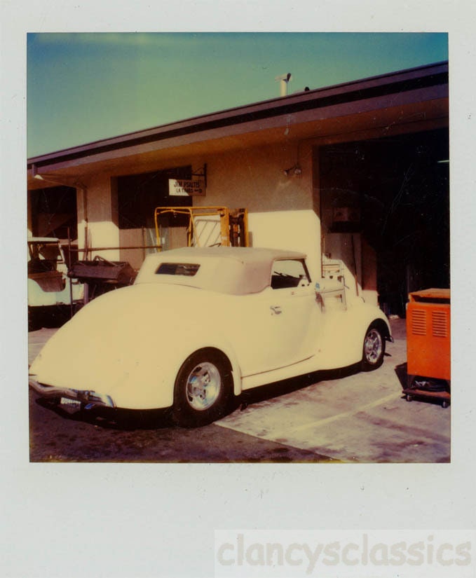 Vintage photo 1980s Hot Rod Jalopy Convertible White Car | Etsy