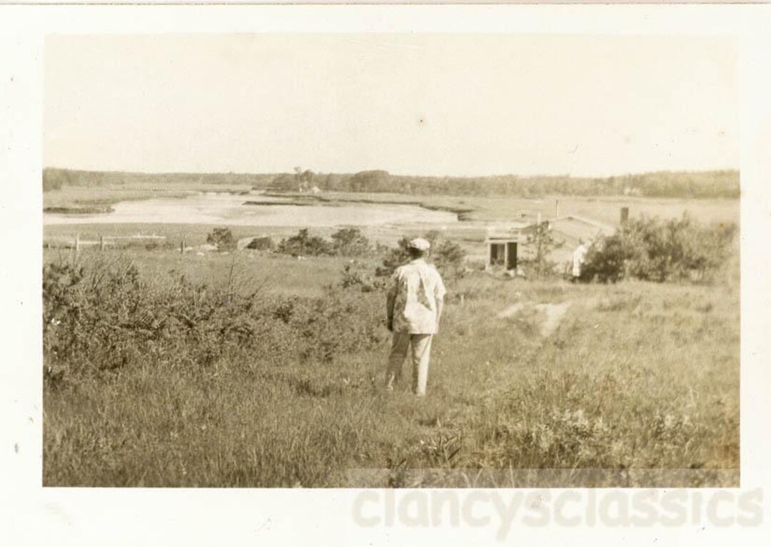 Vintage Photo 1937 the Unknown Man Abstract Rear View From Back Looks ...