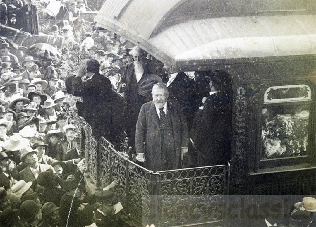 Vintage Photo Original Albumen Teddy Roosevelt Train Tour Calif John ...