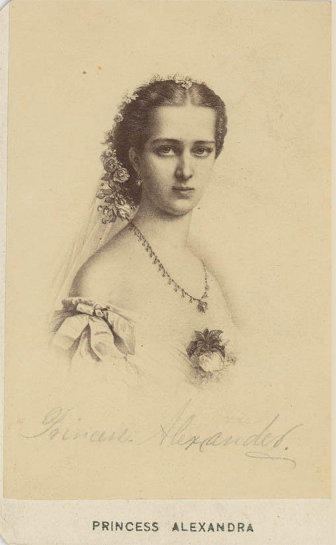 Vintage Photo 1865 Princess Alexandra Princess of Wales CDV - Etsy