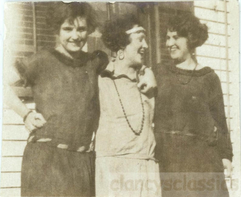 Vintage Photo 1927 Young Flapper Women Three of a Kind 38 Y - Etsy