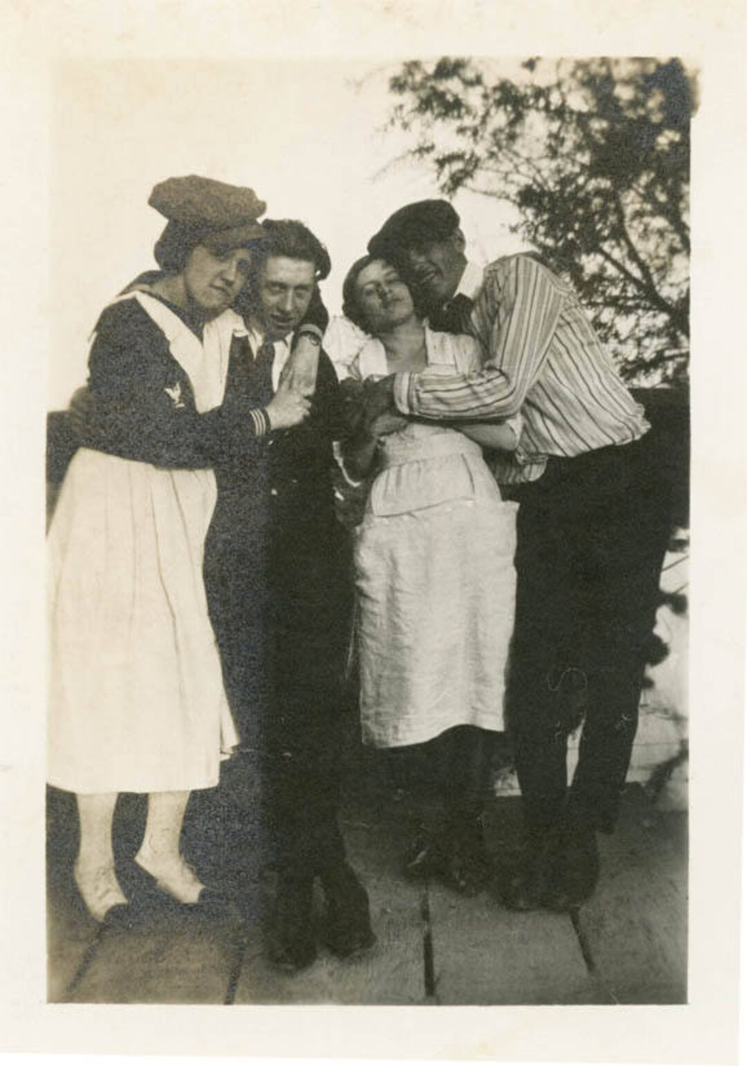 Vintage Photo Couples Cuddle Apron Ladies Caps Cute 1920 - Etsy