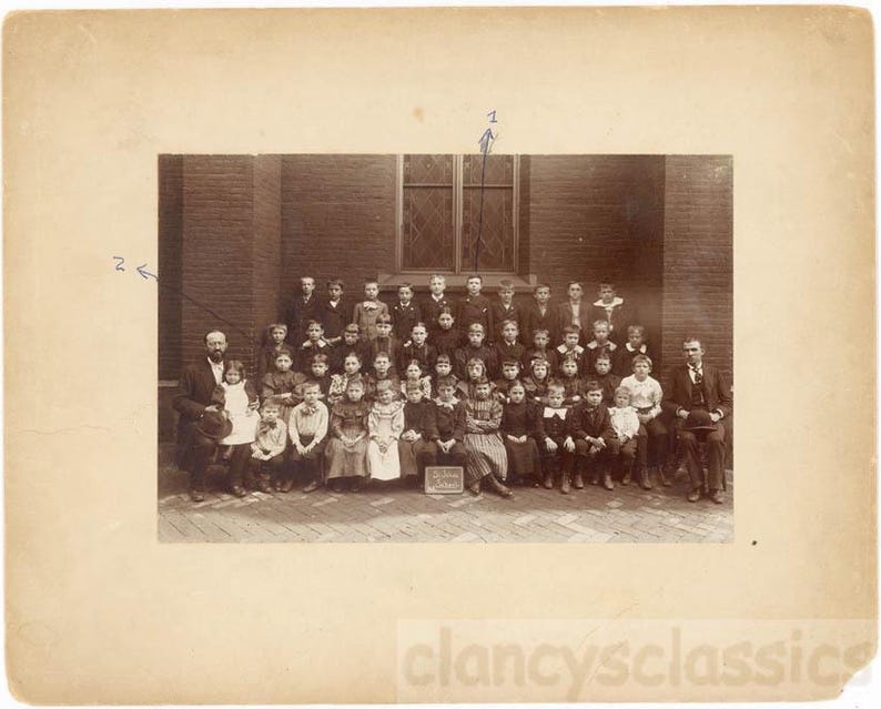 1890s German Elementary School Children Harry Kohler Teacher Cabinet - Etsy