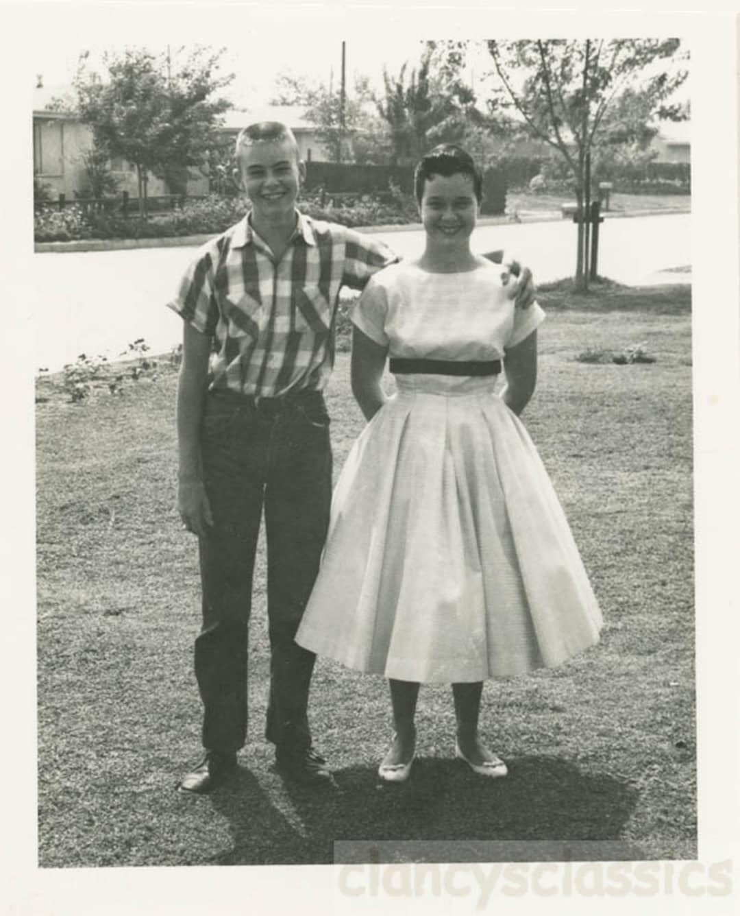 Vintage Photo 1957 Teenage Couple Go to Their First School Dance 6 O - Etsy