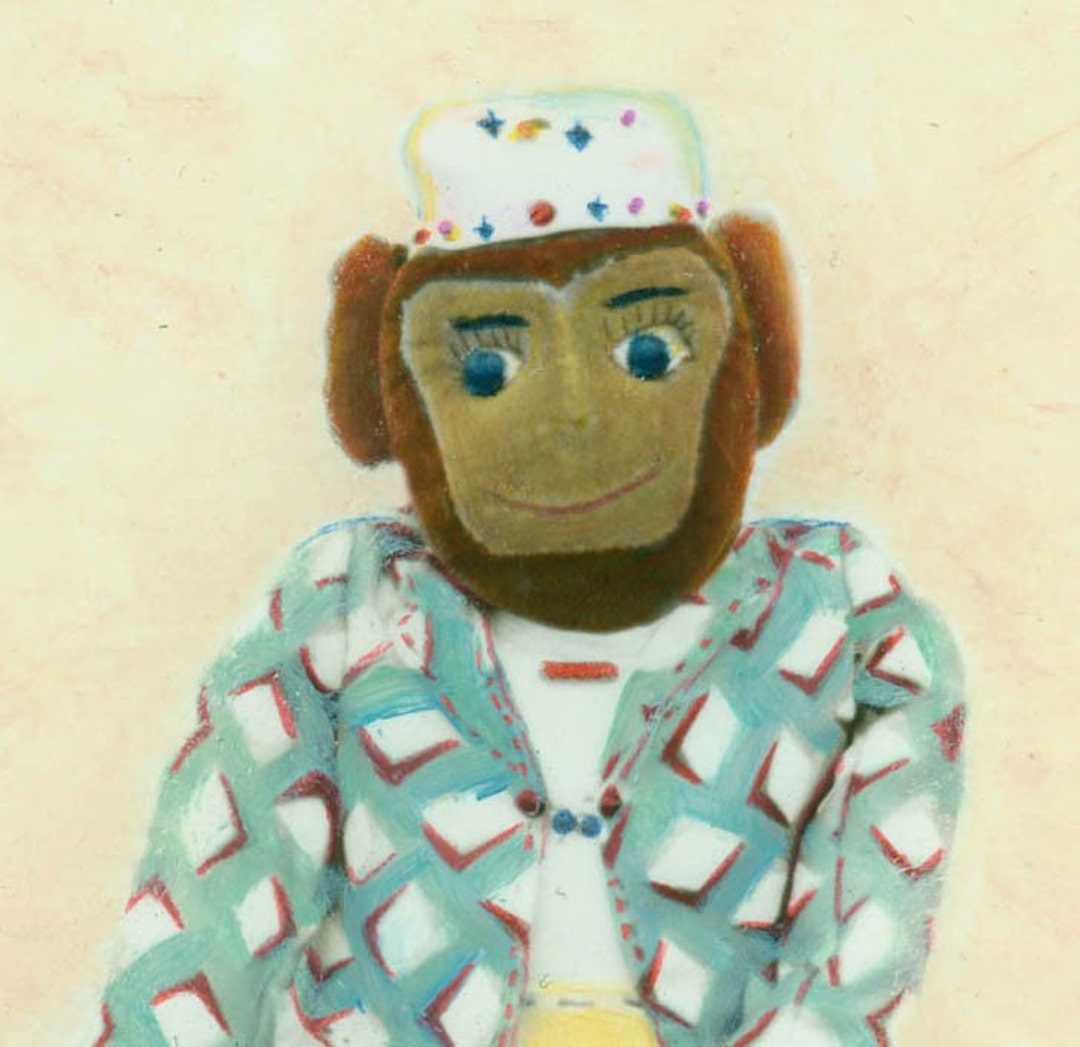 Organ Grinder Monkey Toy Painted Fine Art Photography - Etsy