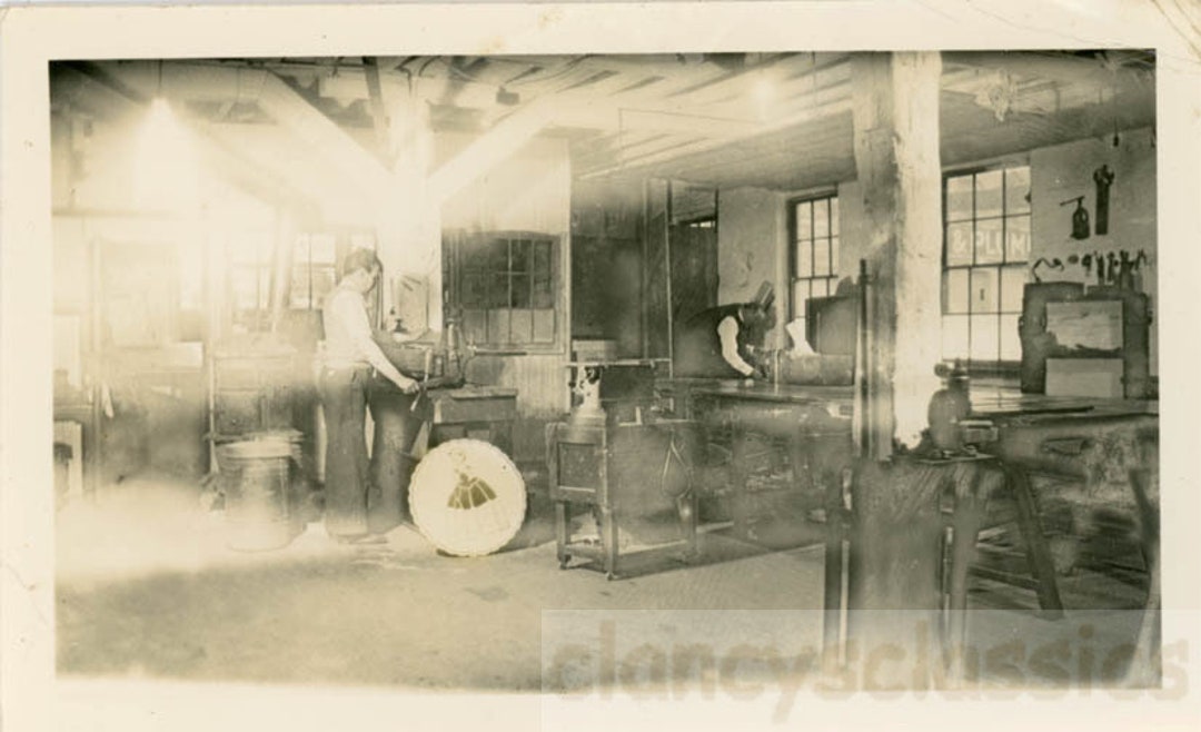 Vintage Photo 1929 Occupational Men in Machine Shop 45 S - Etsy