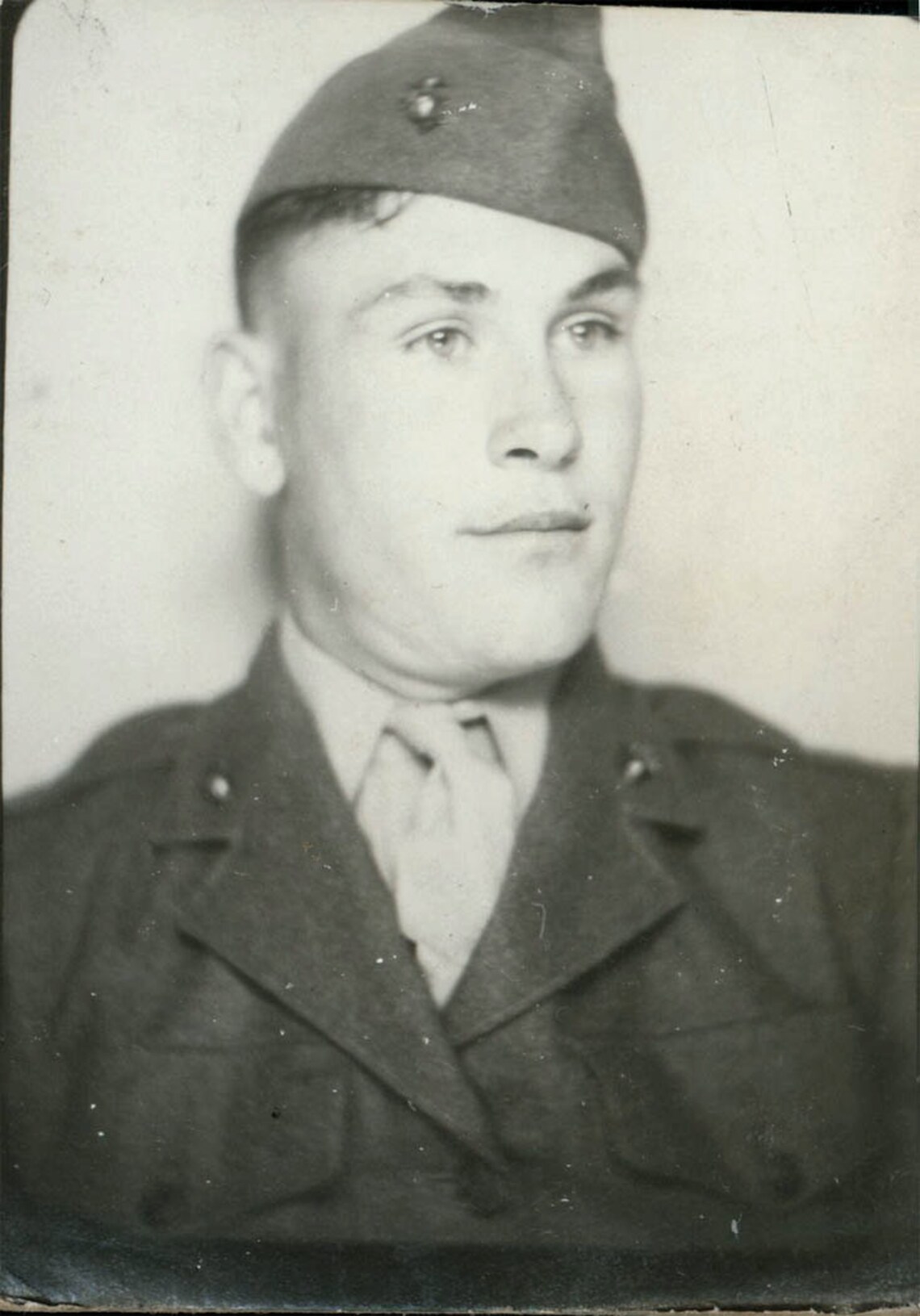 Vintage Photo Photobooth Photo Booth Marine Soldier Military Man - Etsy