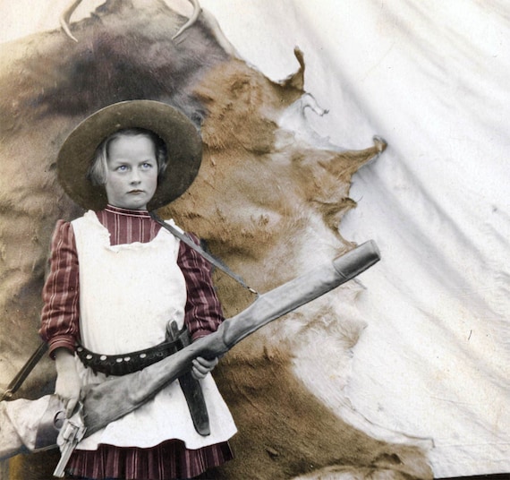 Little Girl With Gun Art