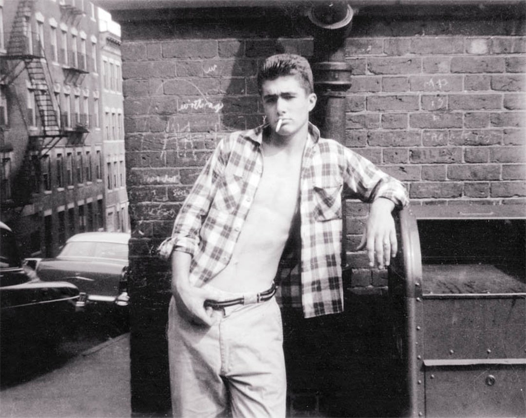 Vintage Photo James Dean Wanna Be in the City Teenage Guy Greeting Card ...