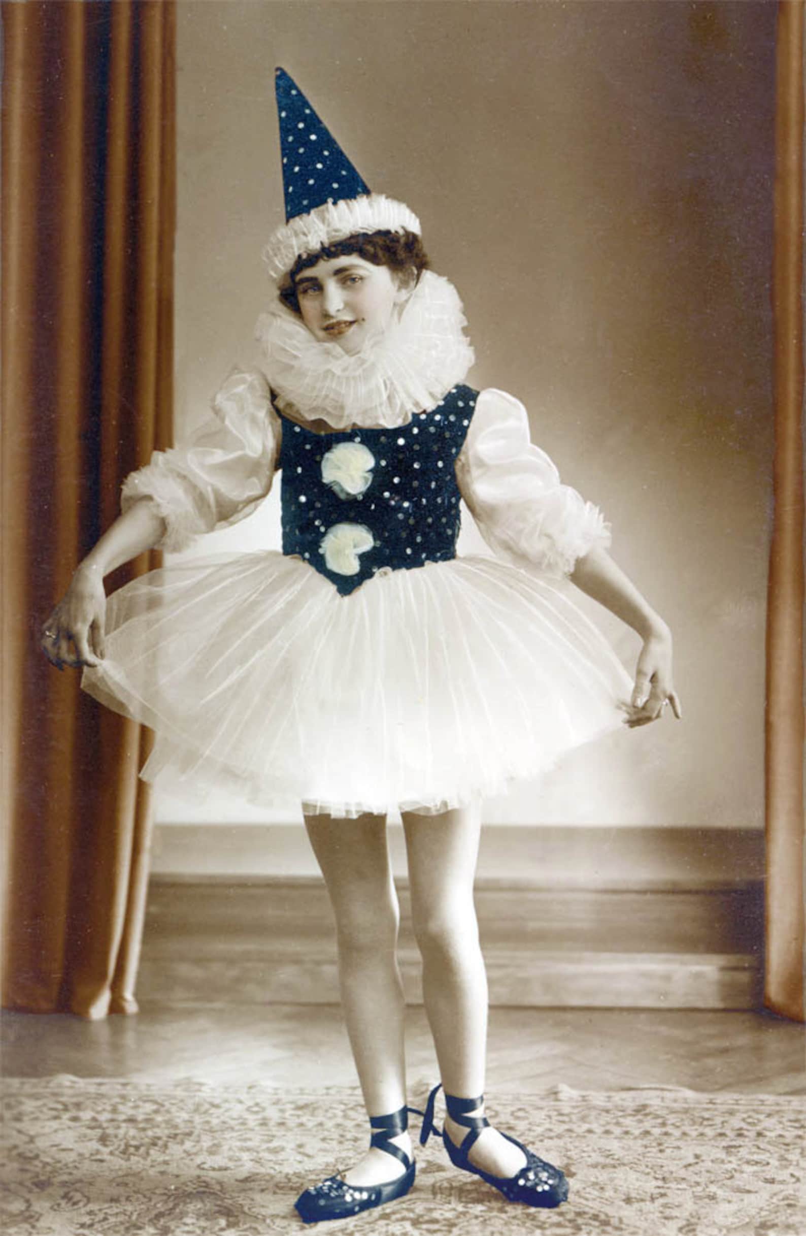 Girl W Ballet Pierrot Costume Photo - Etsy
