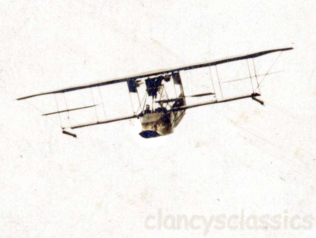 Vintage Photo 1914 Lawrence Sperry Curtis C2 Autopilot Seaplane ...