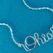 Script Ohio Bracelet, Anklet or Necklace~sterling Silver, 12k Gold ...