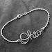 Script Ohio Necklace, Anklet or Bracelet~silver, Gold or Rose Gold Wire ...