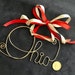 Script Ohio Wall Hangingwire Namedoor Hangerornamentsilver - Etsy