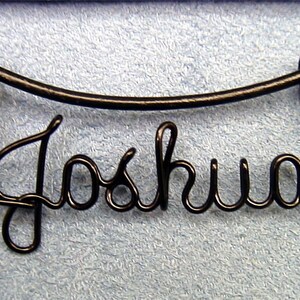 Personalized Wire Name Necklace/charm//cord/swarovski Birthstone-11 Fun ...