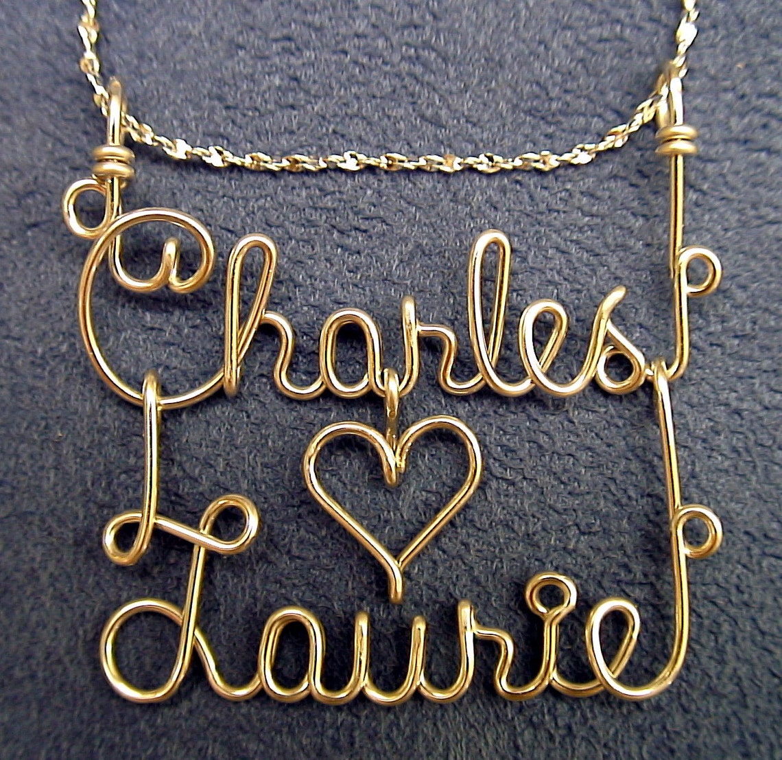 Personalized Double Name Necklace~couple's/mother's Necklace~children's ...