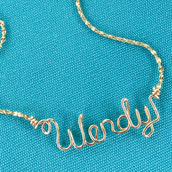 Wire Name Ring - Etsy