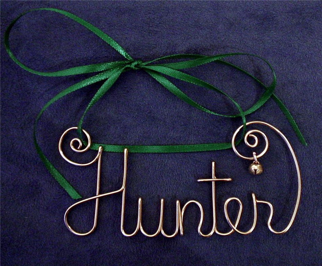 Personalized Wire Name Christmas Ornament~custom Gift~holiday Decor ...