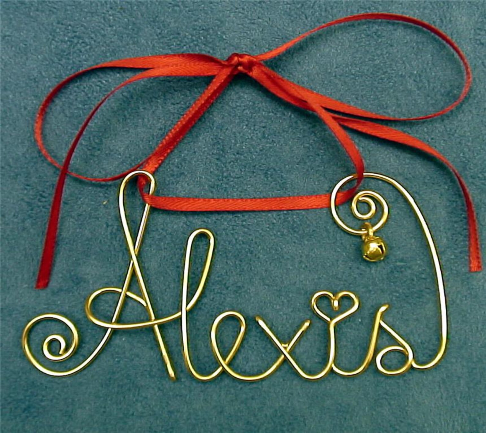 Personalized Wire Name Christmas Ornament~custom Gift~holiday Decor ...