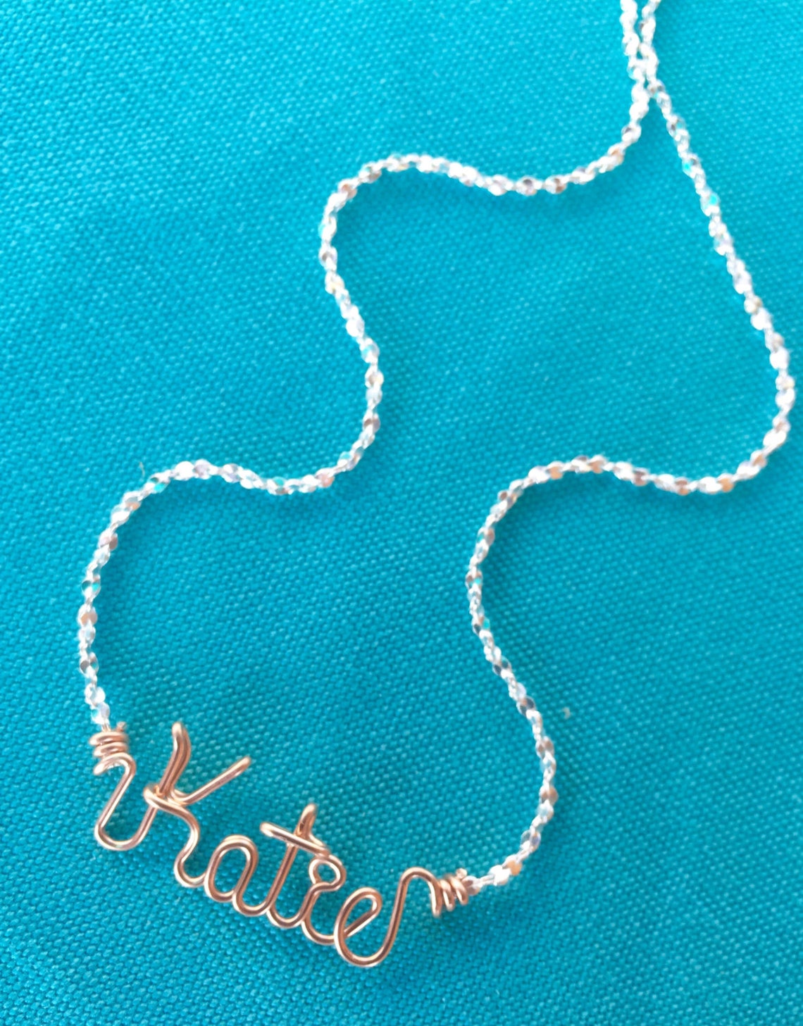 Script Ohio Necklace, Anklet or Bracelet~silver, Gold or Rose Gold Wire ...