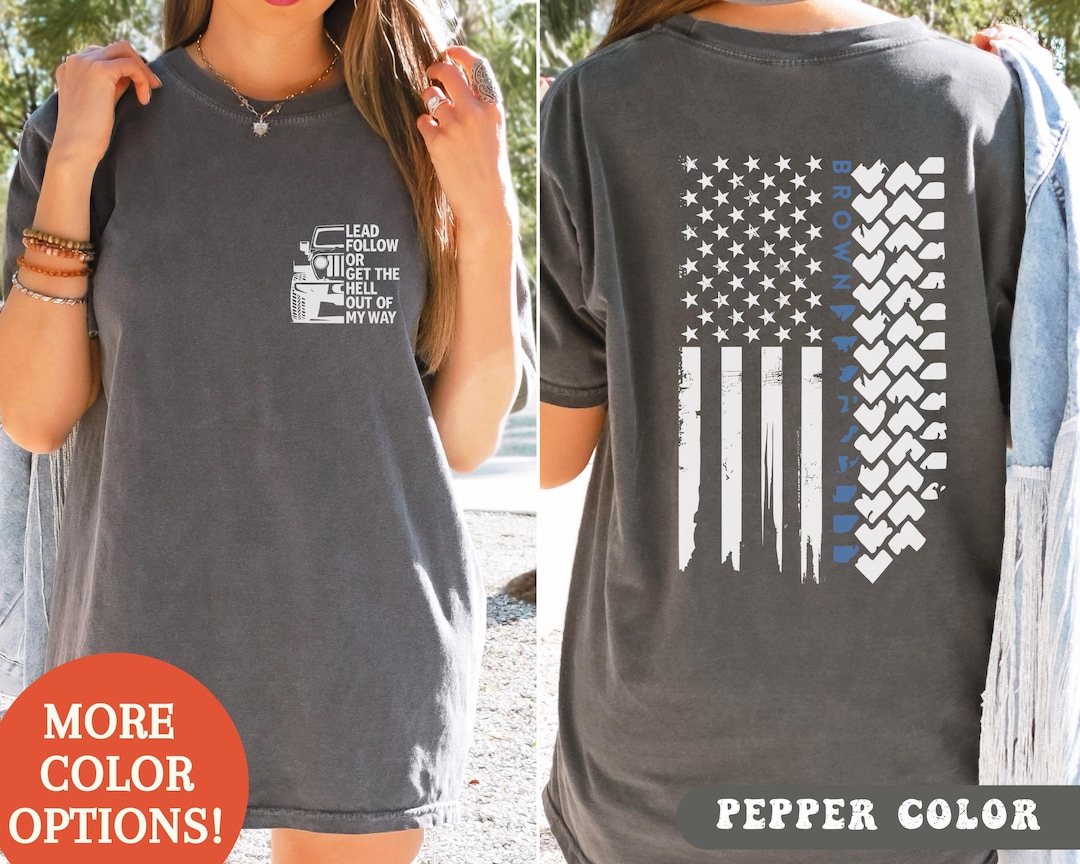 Custom American Offroad Shirt, Offroad Forest Tshirt, USA Flag With ...