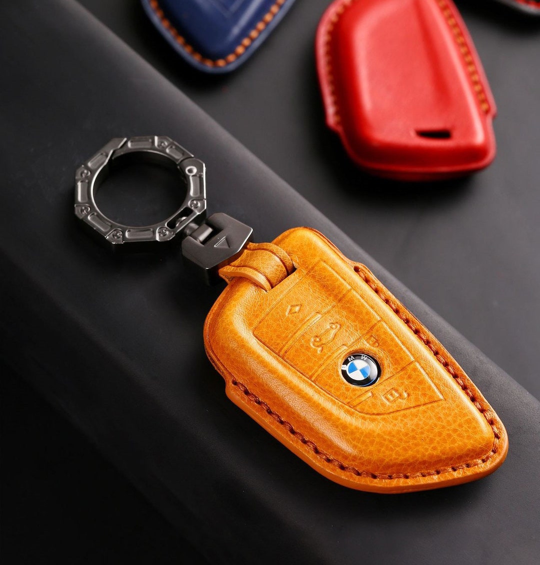 Handmade Leather Key Fob Cover for BMW X1, X3, X5, I7, Ix, X7 I7 7 ...