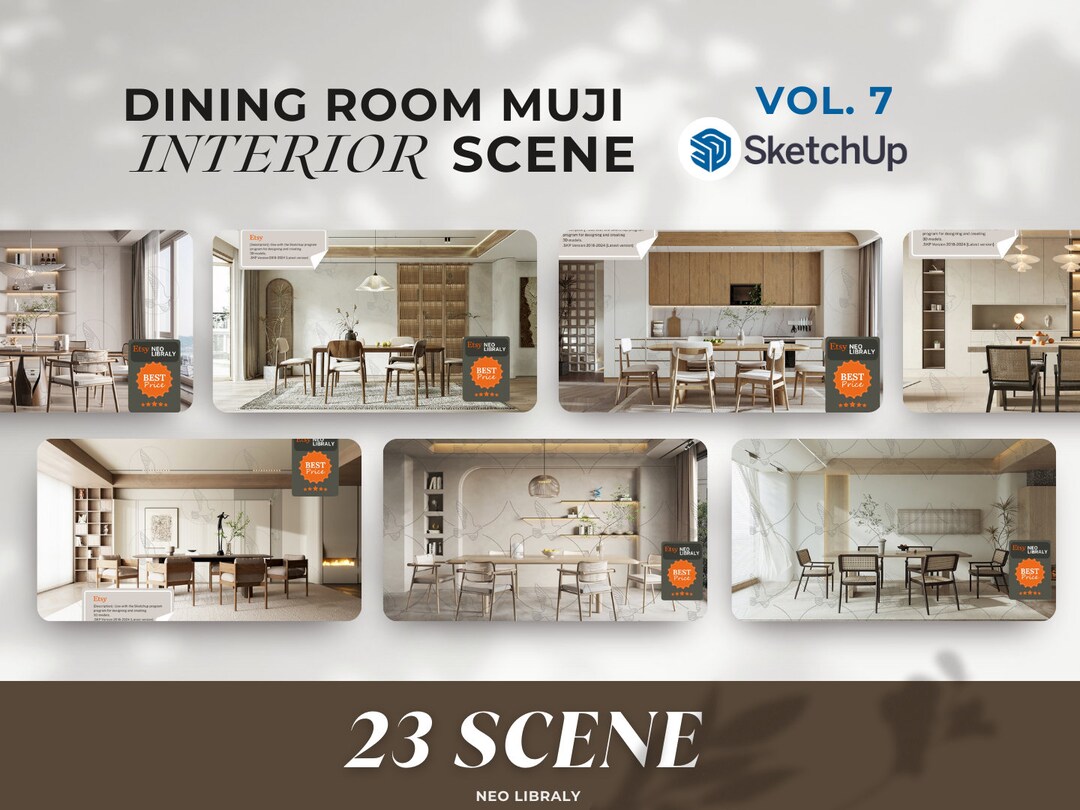 Vol.7_dining Room Muji Scene - Etsy