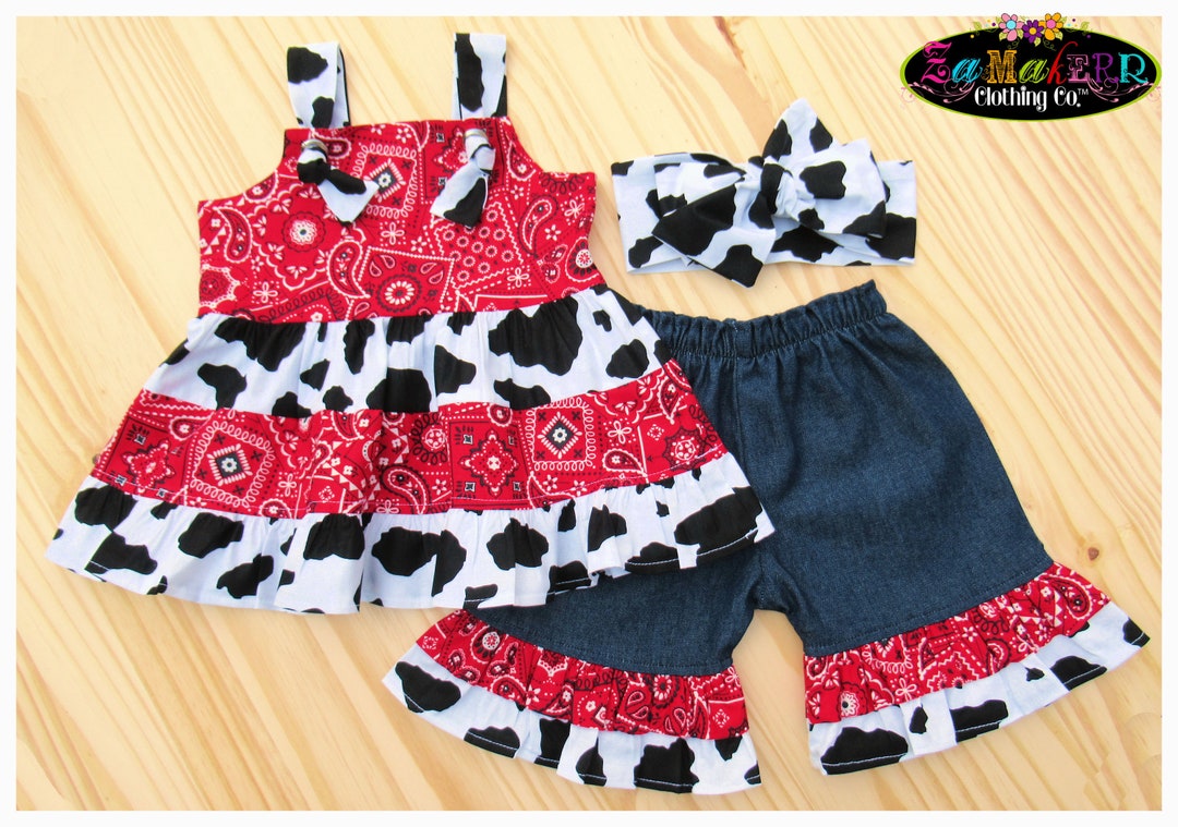 Girl Barnyard Outfit / Girl Farm Outfit / Farm Girl Birthday / Farm ...