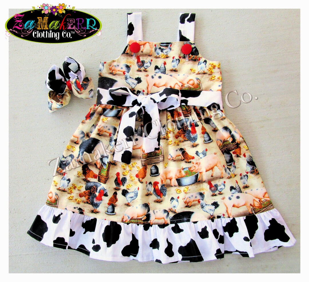 Farm 1st Birthday Girl Dress/ Farm Birthday Party / Farm Girl Birthday ...
