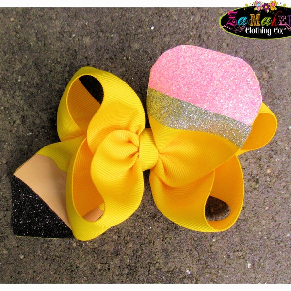 Yellow Hair Bow - Etsy