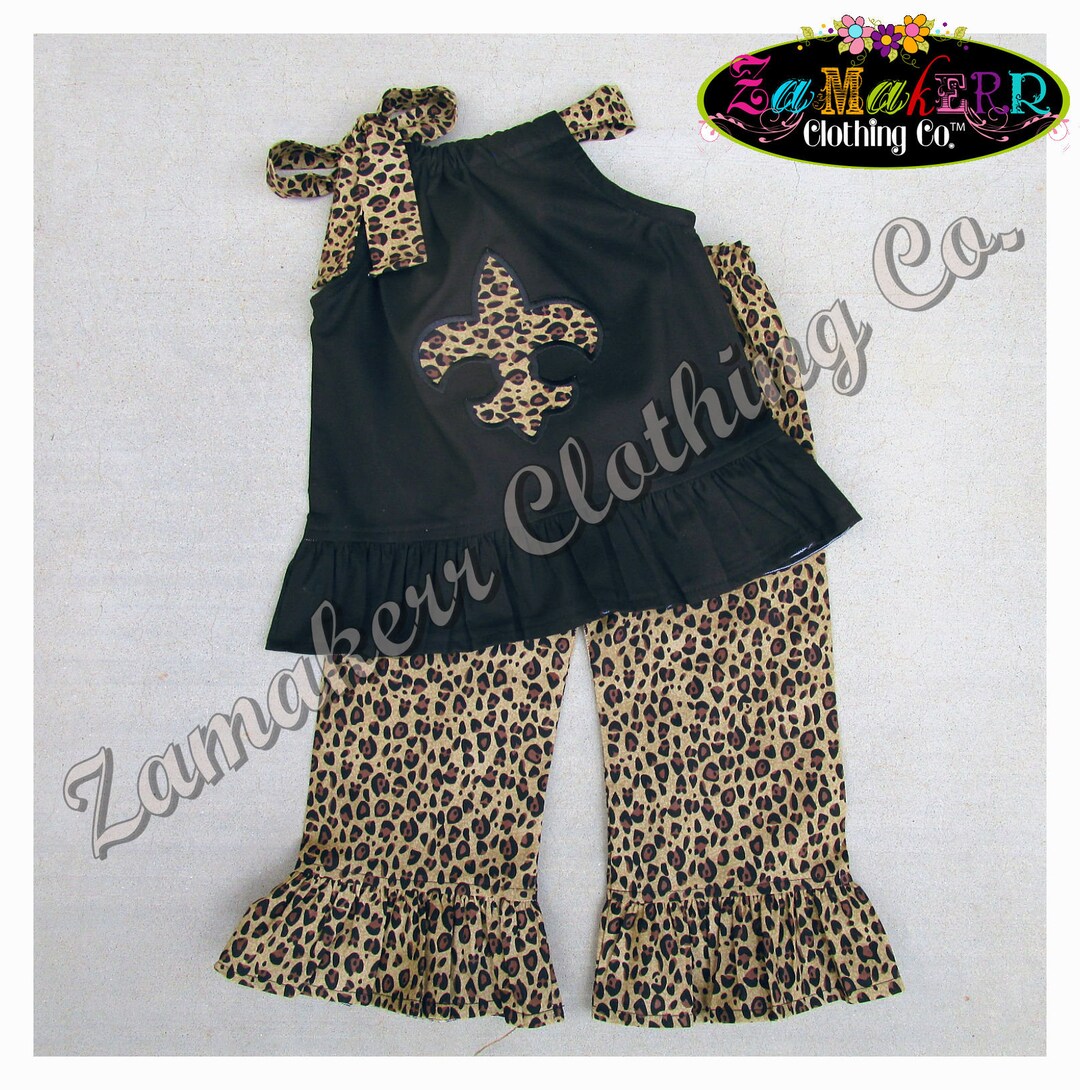Baby Girl Cheetah Outfit Pant Set Toddler Infant Newborn - Etsy