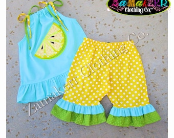Baby Girl Lemon Outfit - Etsy