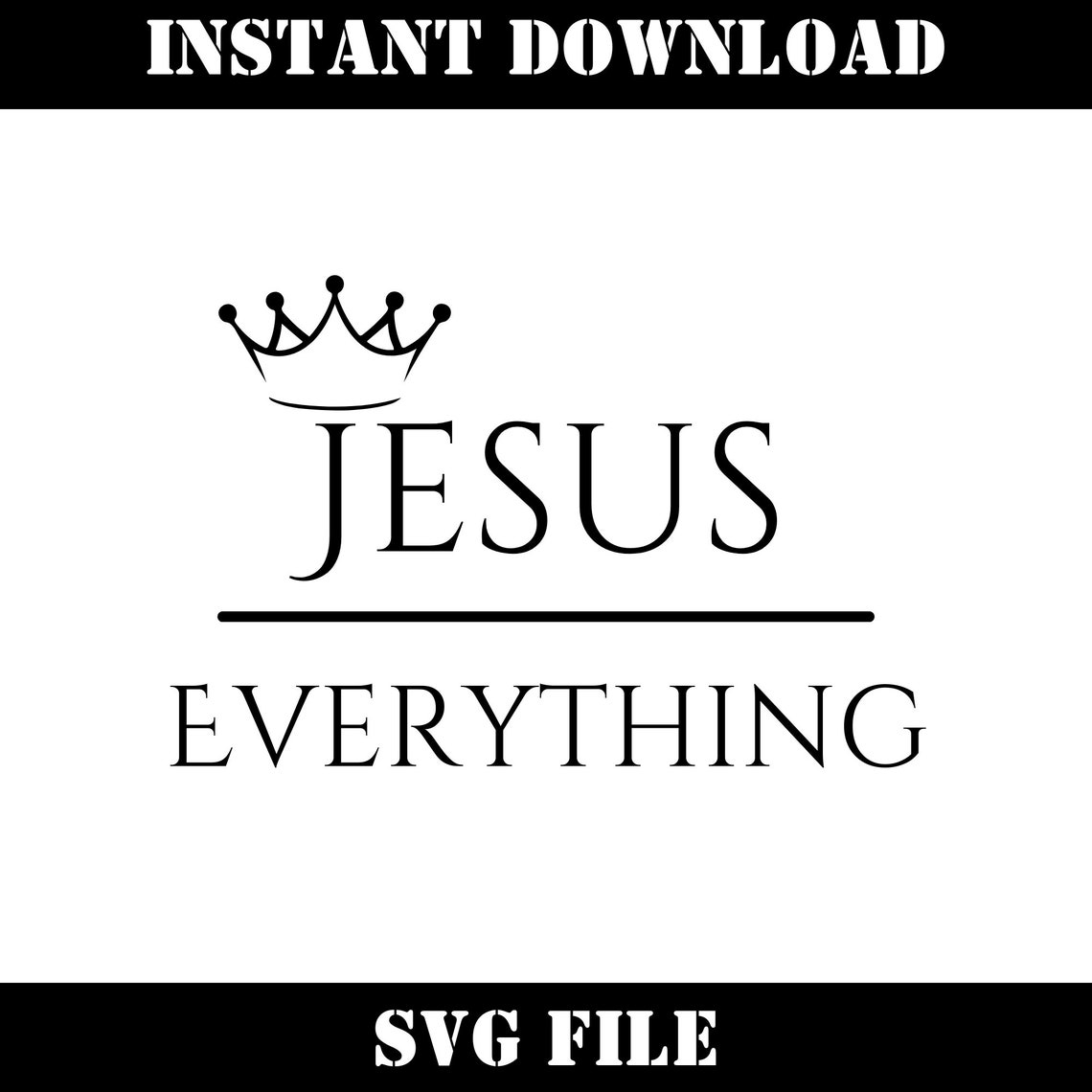 Jesus Over Everything SVG File - Etsy