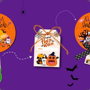 Bubblepops Halloween, Printable Candy Holder, Bubble Lollipop for ...