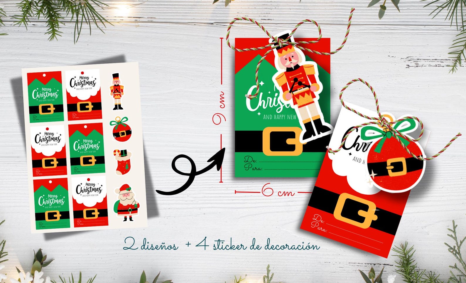 Christmas Labels, Christmas Gift Tags, Printable Christmas Labels ...
