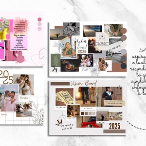 Printable and Digital Templates Vision Board 2025, Mood Board ...