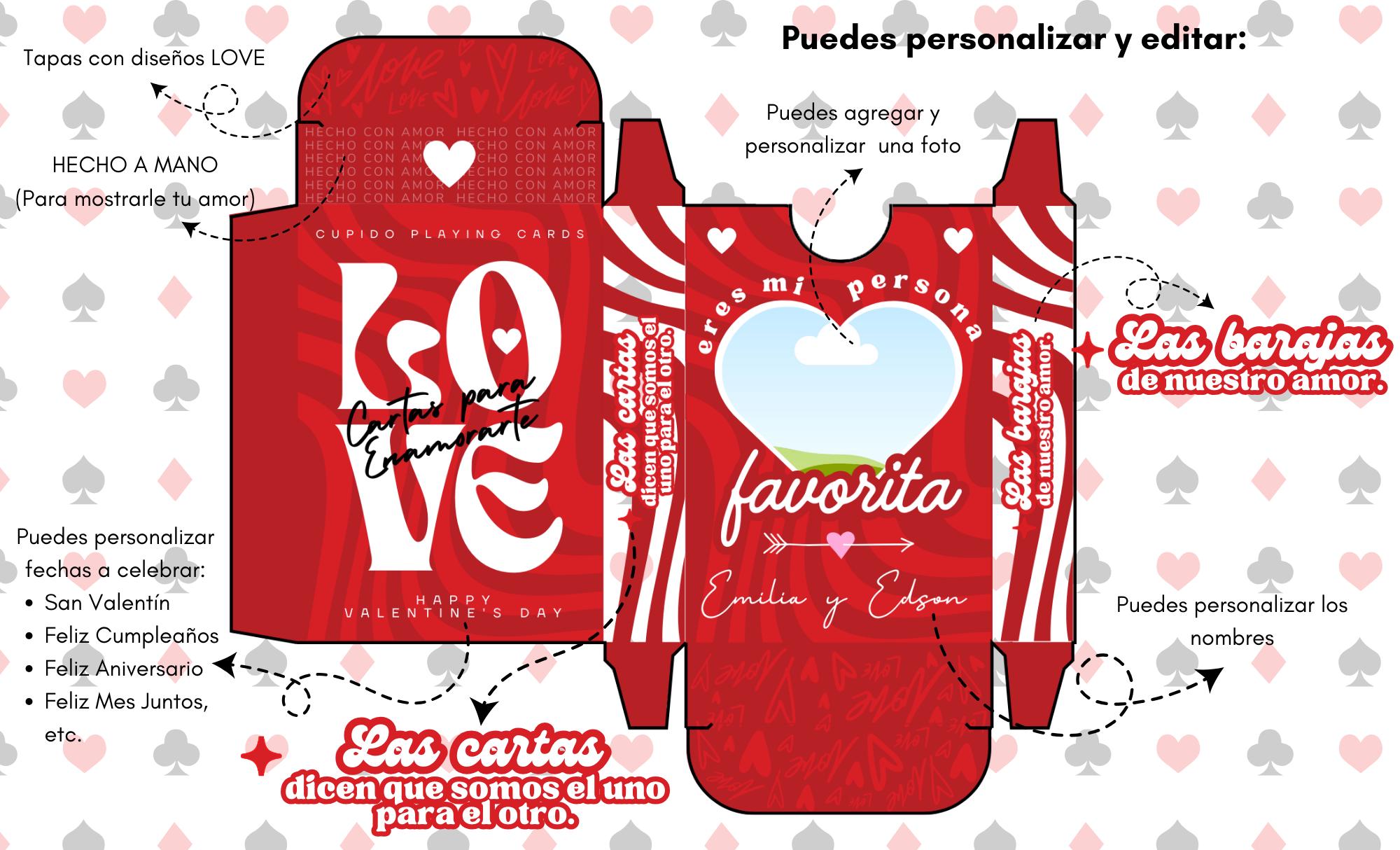 Plantilla de Naipes personalizadas, cartas personalizadas, baraja y ...