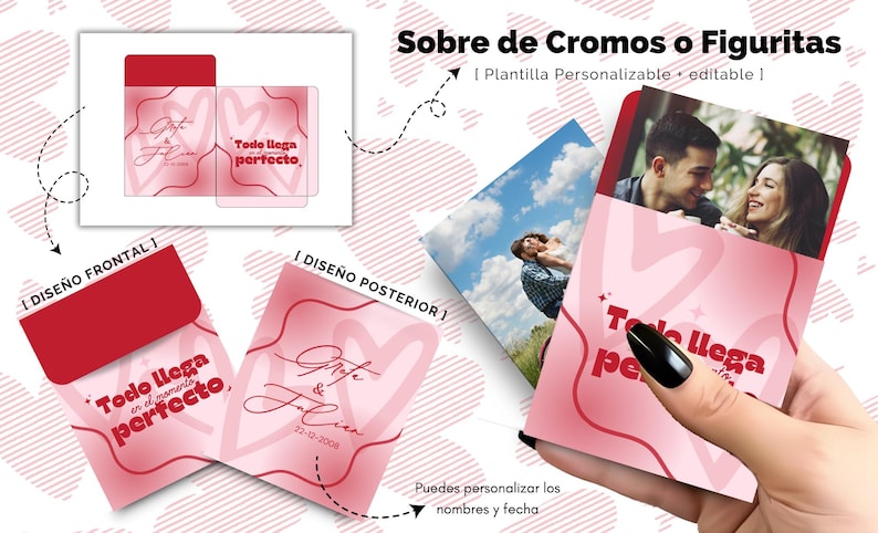 Álbum de Cromos Personalizado, regalo para parejas, álbum de fotos ...