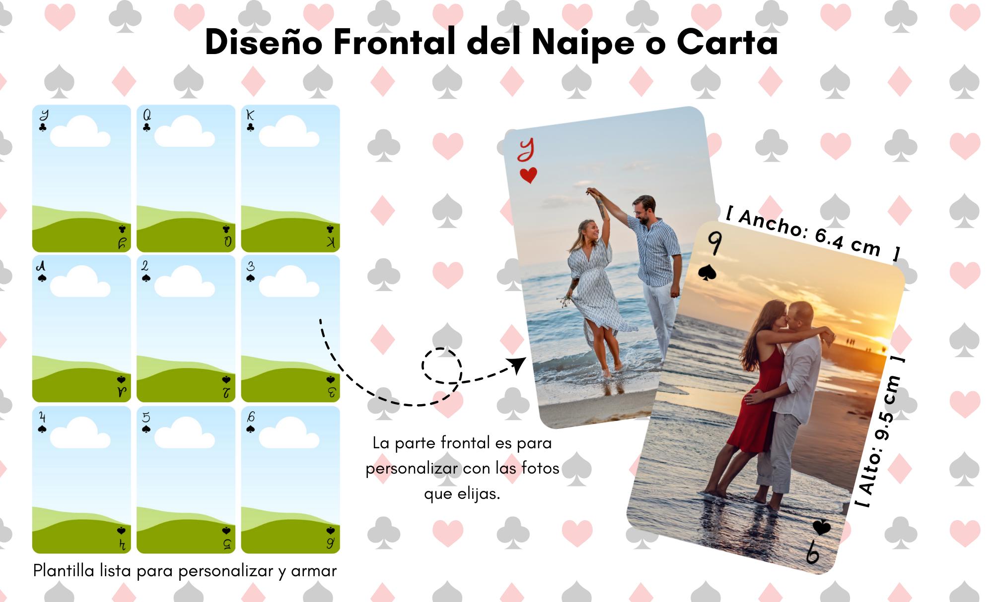 Plantilla de Naipes personalizadas, cartas personalizadas, baraja y ...