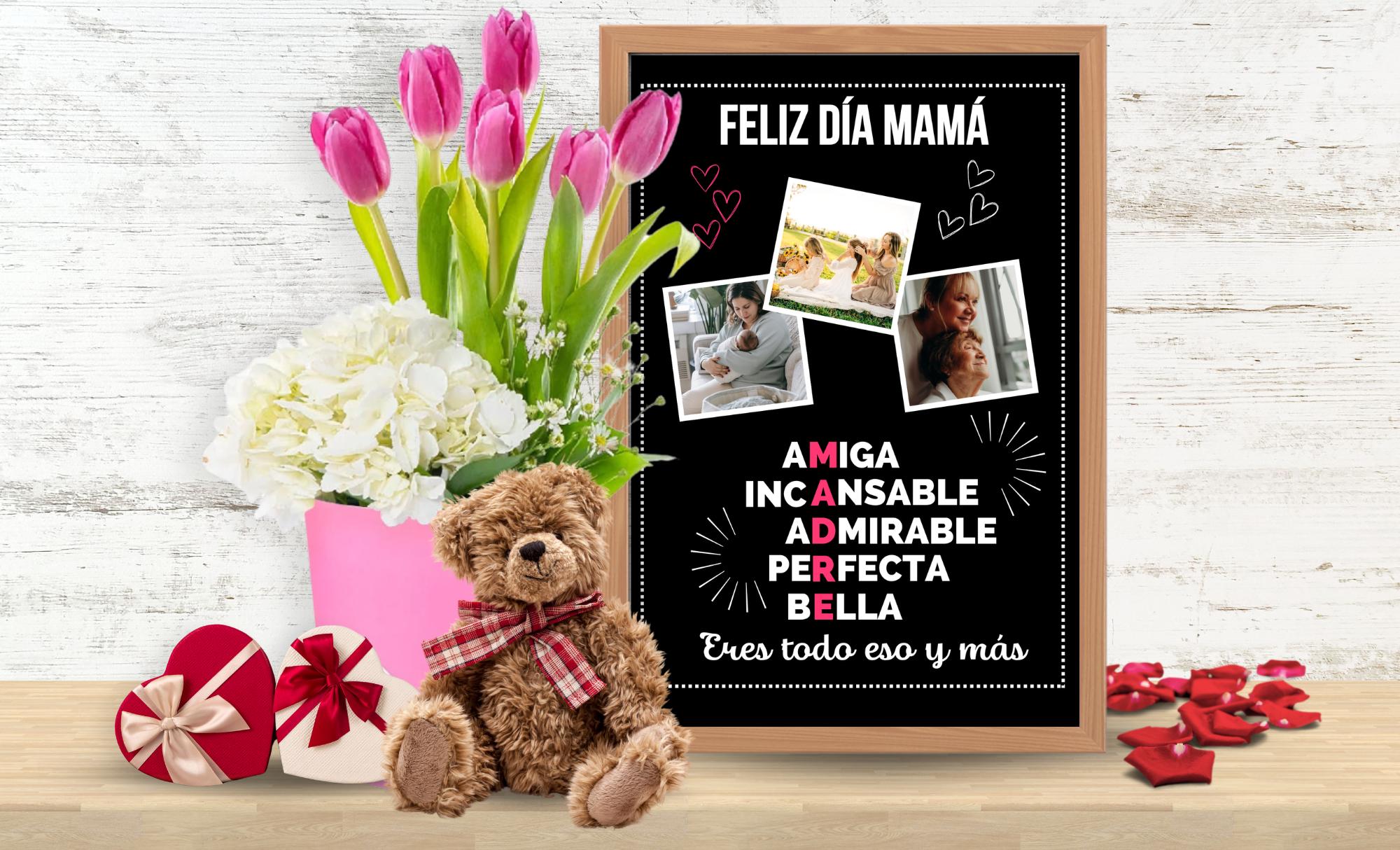 Mom Collage Template, Editable Photo Layout, Happy Mother’s Day, Gift ...